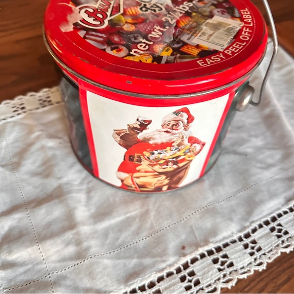 Holiday | Vintage Santa Claus Tin Bucket | Poshmark
